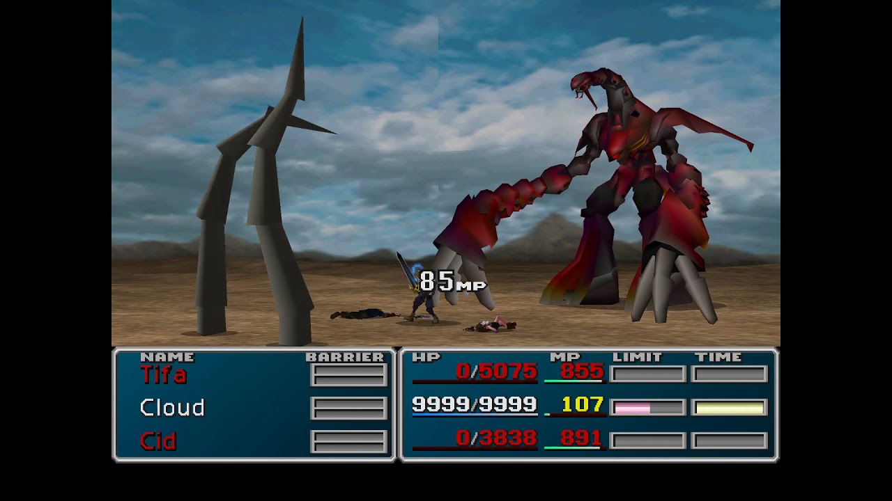 FFVII - Defeating Ruby Weapon with Knights & Hades - YouTube