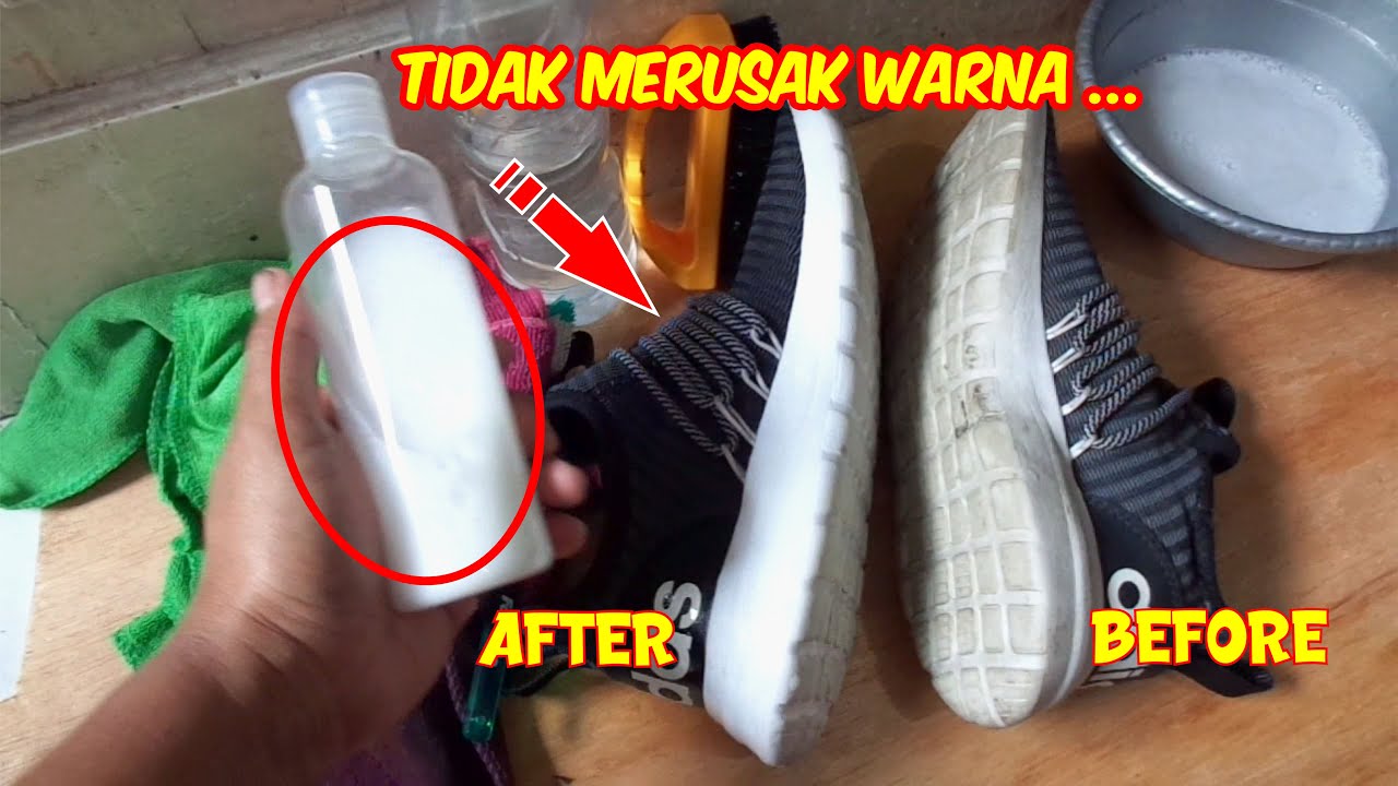 IDE USAHA CUCI SEPATU !! CARA MENCUCI SEPATU ADIDAS WARNA HITAM - how ...