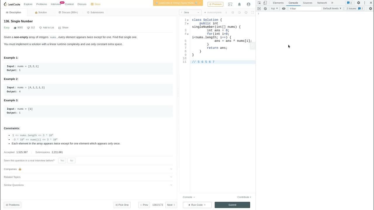 Single Number | LeetCode 136 | Bit Manipulation - YouTube