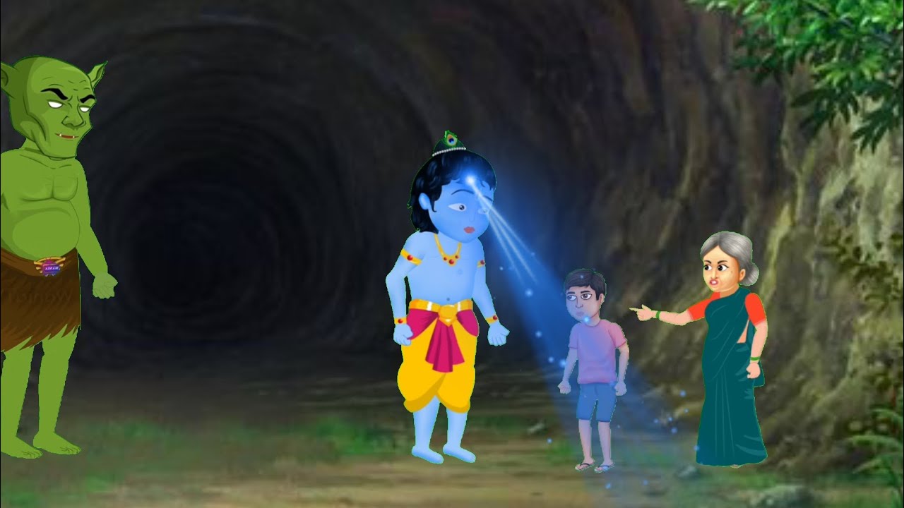 Rakshasa mattu Krishna kathe || Krishna bhakt n kathe || Kannada moral stories - YouTube