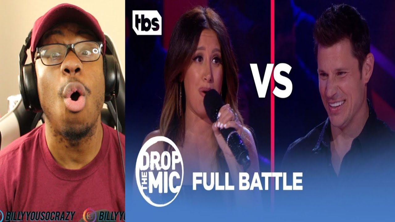 Ashley Tisdale vs Nick Lachey - Drop The Mic REACTION! - YouTube