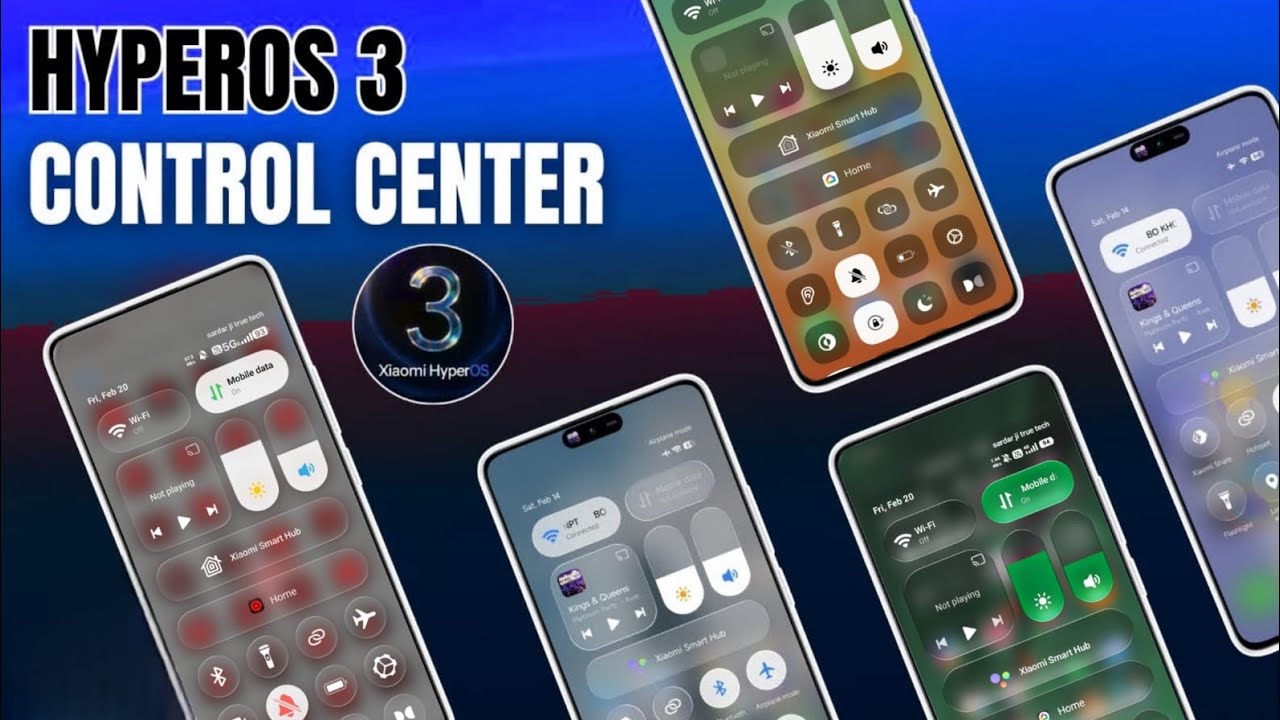 Top 5 Must Have HyperOS 3.0 Control Center Themes for Redmi & Poco 🚀 # ...
