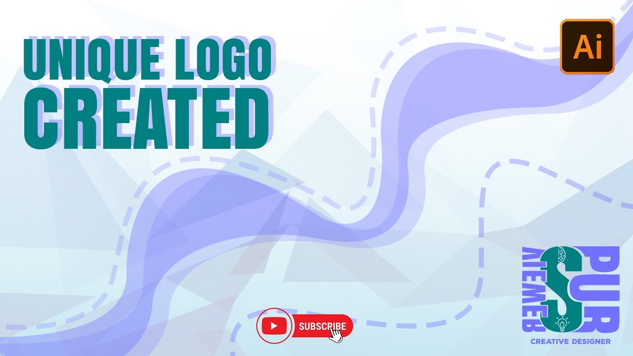 How to create a Unique logo in Adobe Illustrator - YouTube