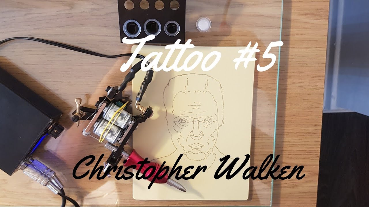 Tattoo on fakeskin CHRISTOPHER WALKEN - YouTube
