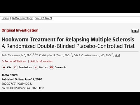 Helminthic therapy and MS treatment 