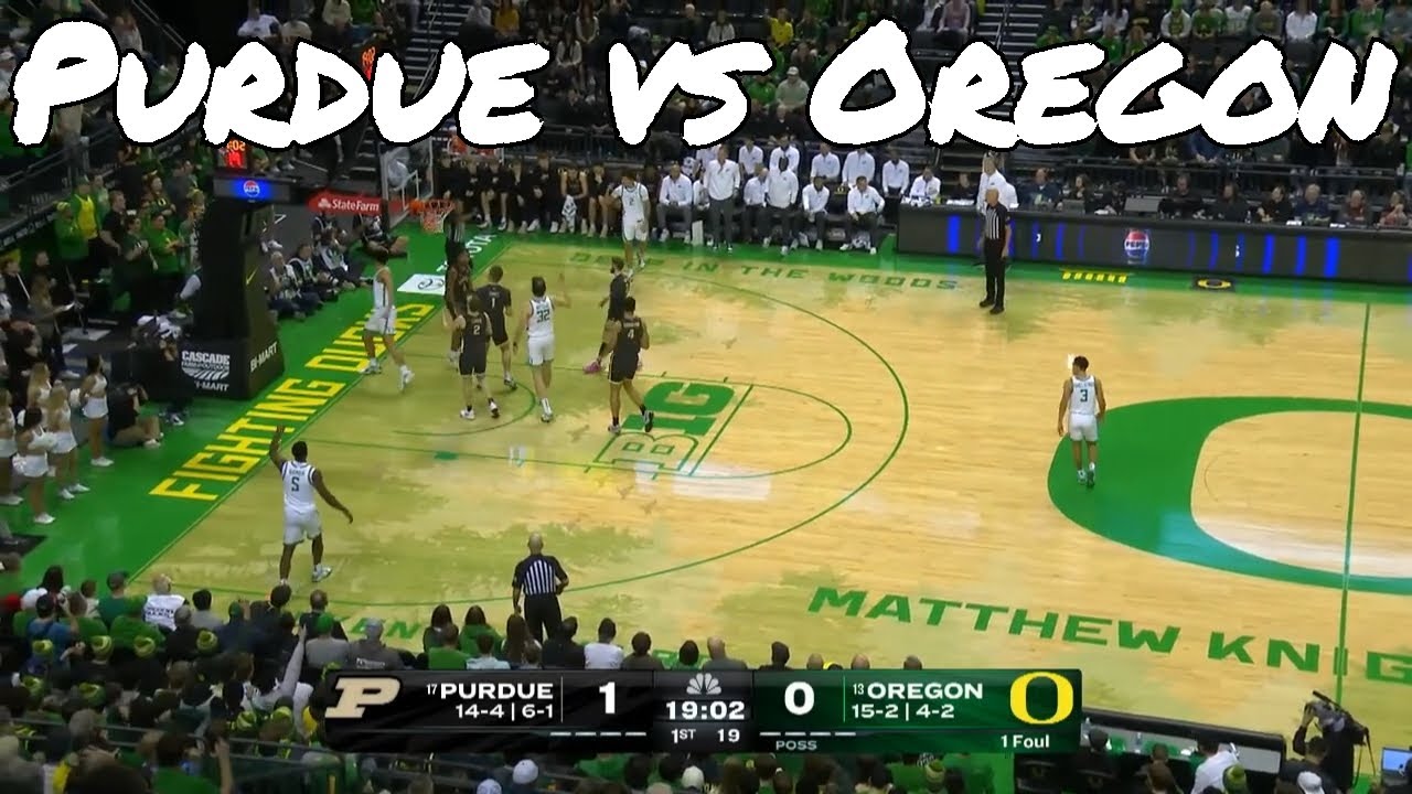 Purdue vs Oregon COLLEGE BASKETBALL HIGHLIGHTS - UPSET ALERT! - YouTube