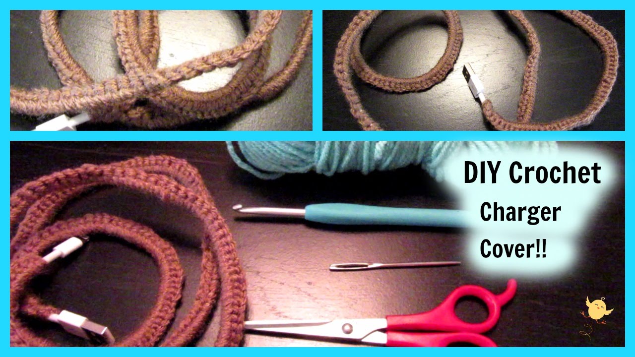 DIY Crochet Cell Phone Charger Cover! - YouTube