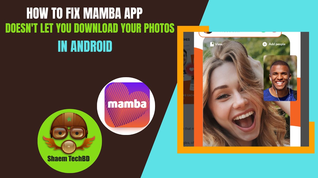 How to Fix Mamba App Doesn't let you download your photos in Android ...