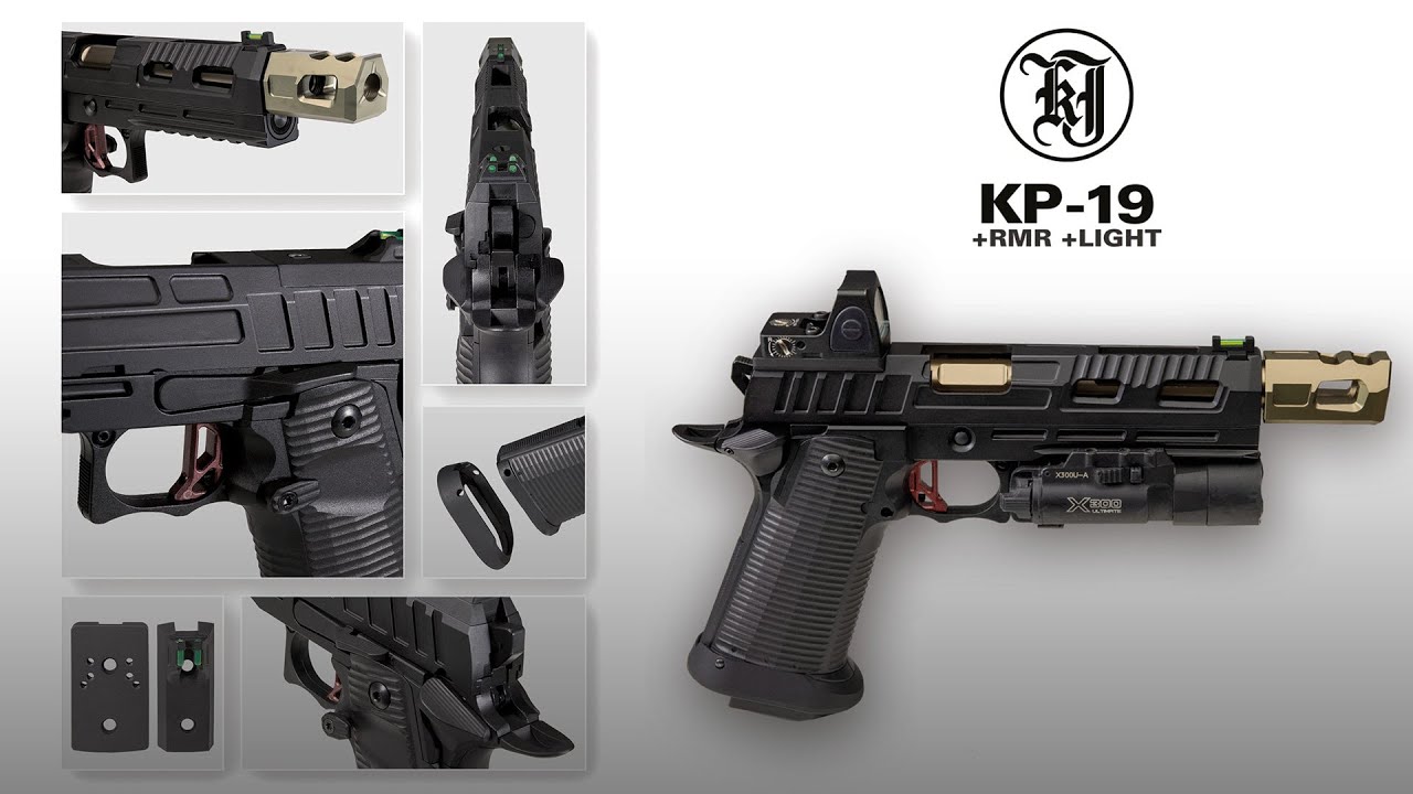LAS PISTOLAS CON ACCESORIOS MOLAN MAS | KJWORKS KP-19 - YouTube