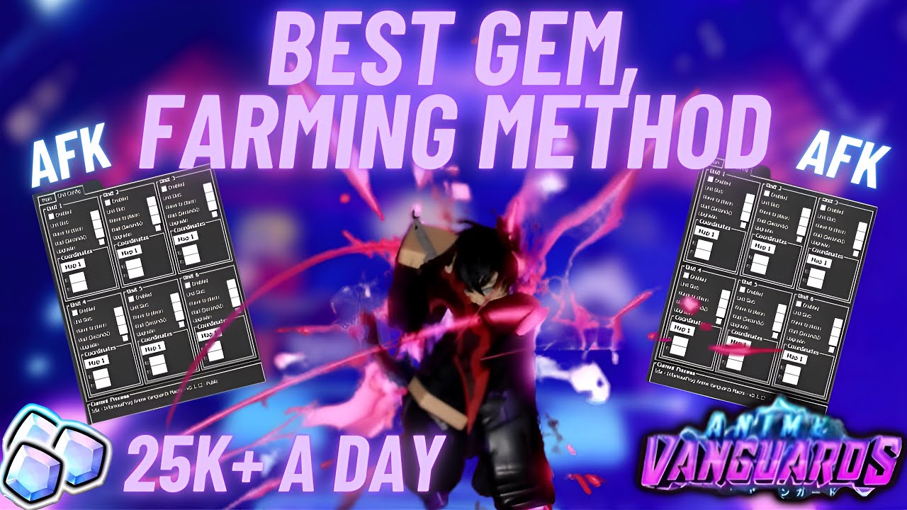 Best Gem Farming AFK Method [25K+ A Day] | Anime Vanguards - YouTube