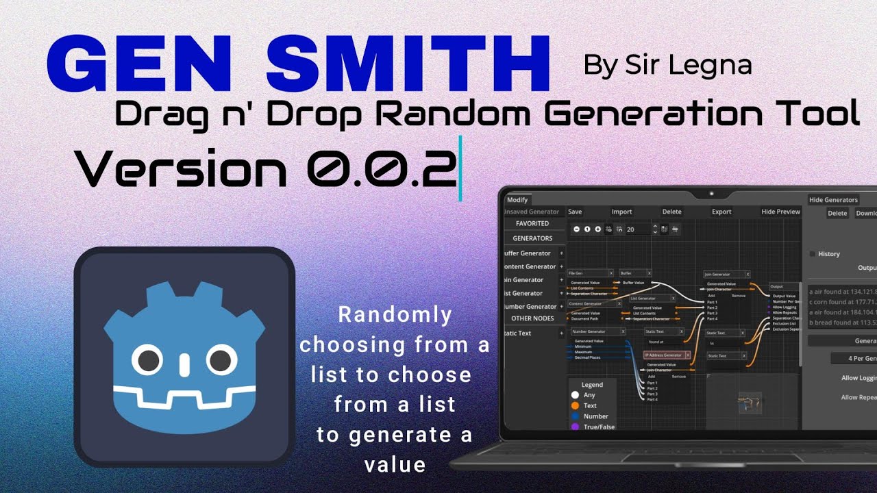 Drag n' Drop Random Generation Tool - GEN SMITH 0.0.2 - YouTube