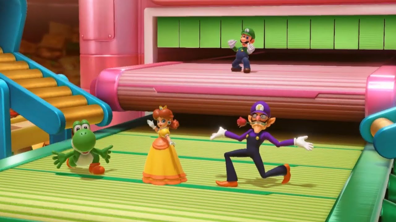 Mario Party Superstar Minigame - Luigi vs Daisy vs Waluigi vs Yoshi ...