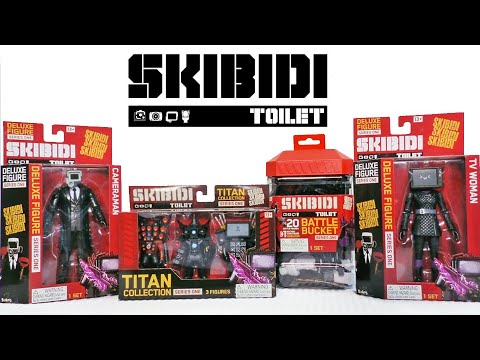 New Skibidi Toilet Toys! 6 Inch Action Figures, Battle Bucket, Titan ...