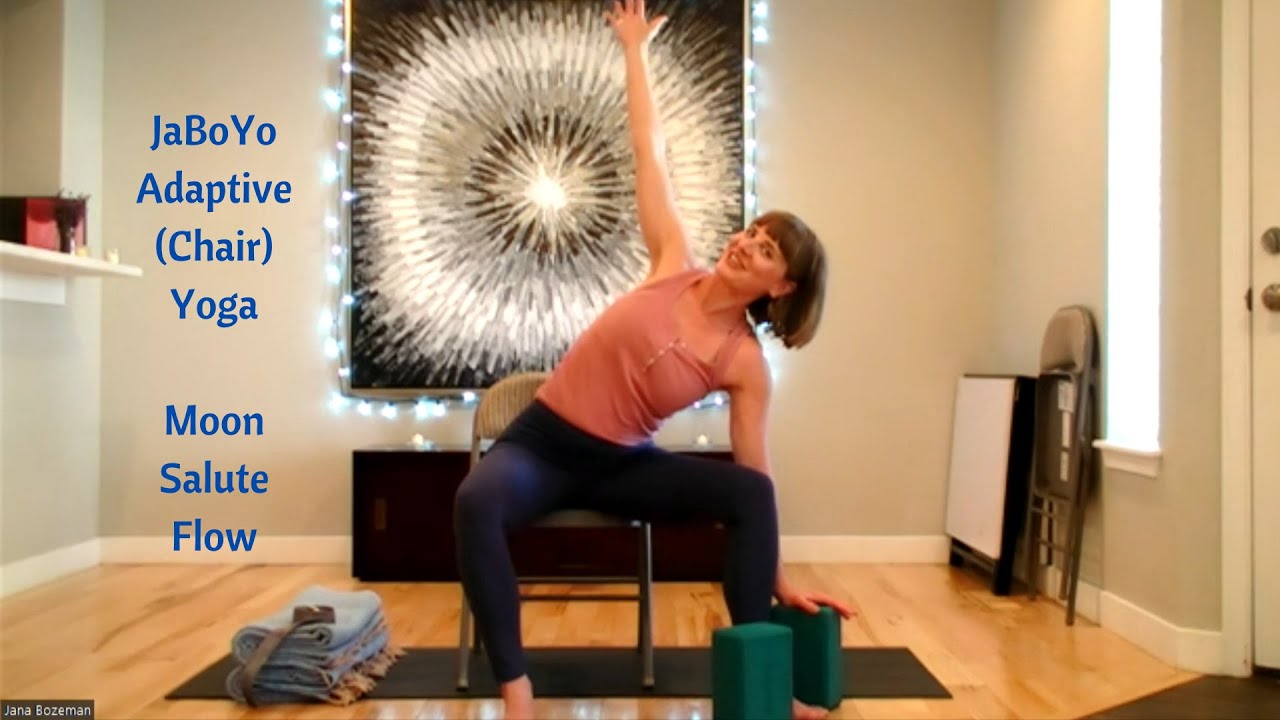 Adaptive (Chair) Yoga - Moon Salute - YouTube