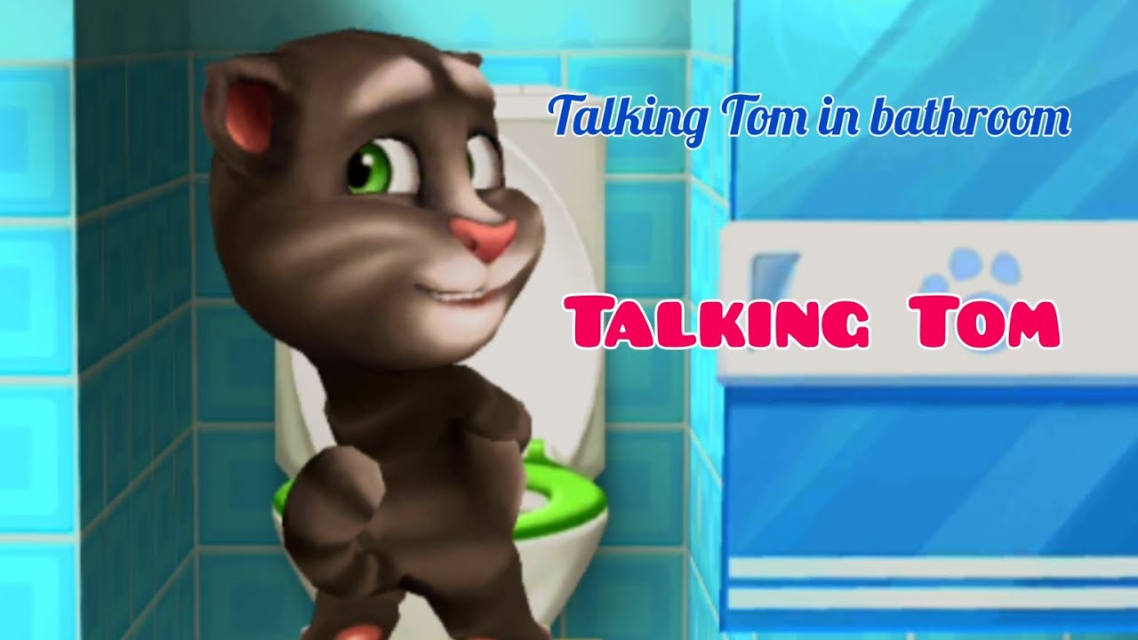 Talking Tom in bathroom ।। Talking Tom funny cartoon ।। Talking Tom ...