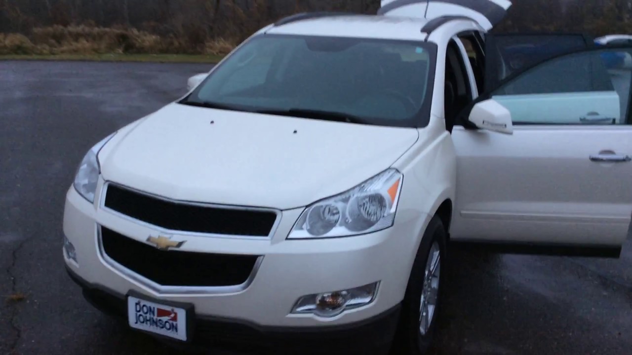 2011 Chevrolet Traverse 2LT AWD White (H17236A) - YouTube