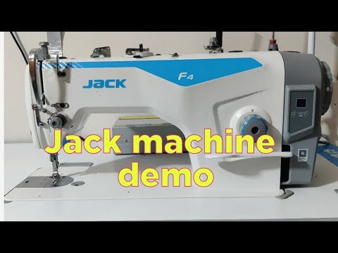 Jack-f4 sewing machine demo - YouTube