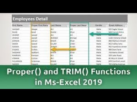 Proper and Trim formula - YouTube