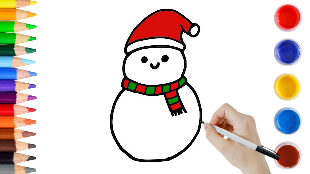Dessin Simple De Bonhomme De Neige Coloriage Bonhomme De Neige Qui