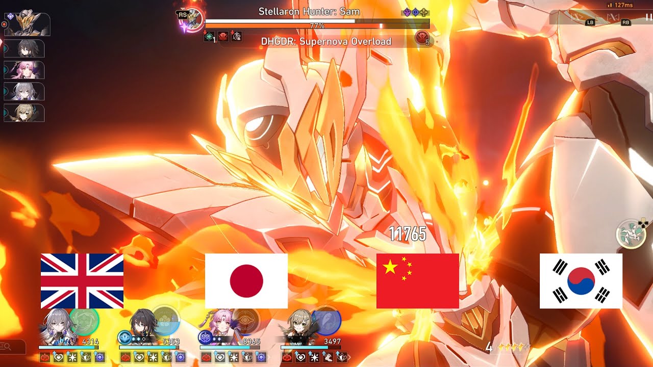 SAM (Firefly) Boss ultimate "Supernova Overload" in 4 Languages w ...