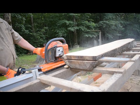 Logosol Chainsaw Mill - YouTube