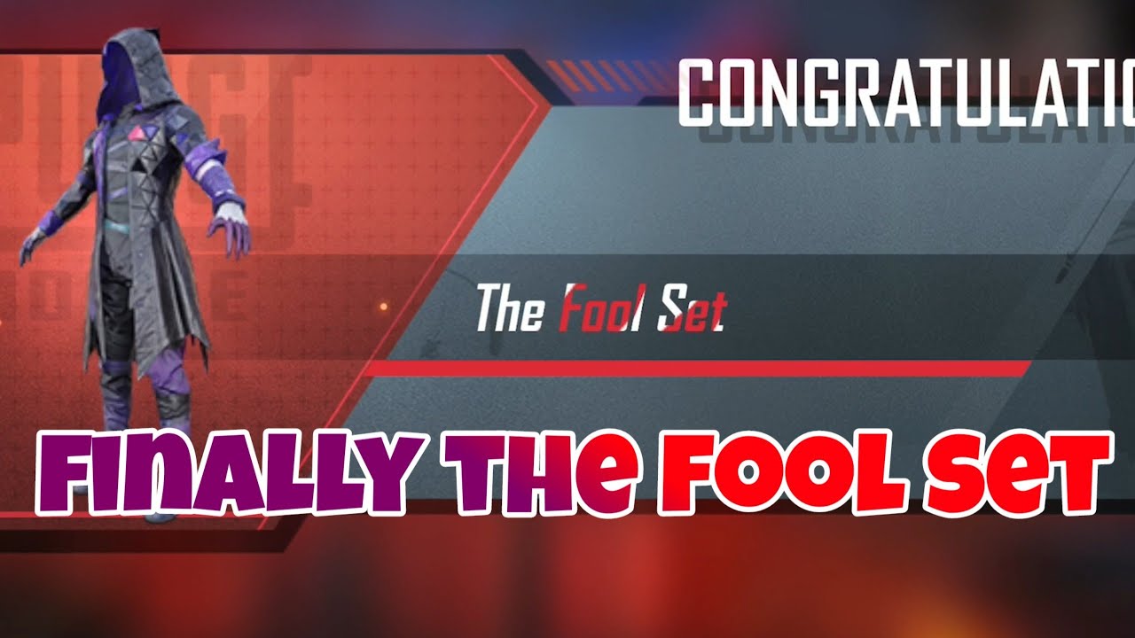 THE FOOL SET - 8500 UC PUBG MOBILE CRATE OPENING - YouTube