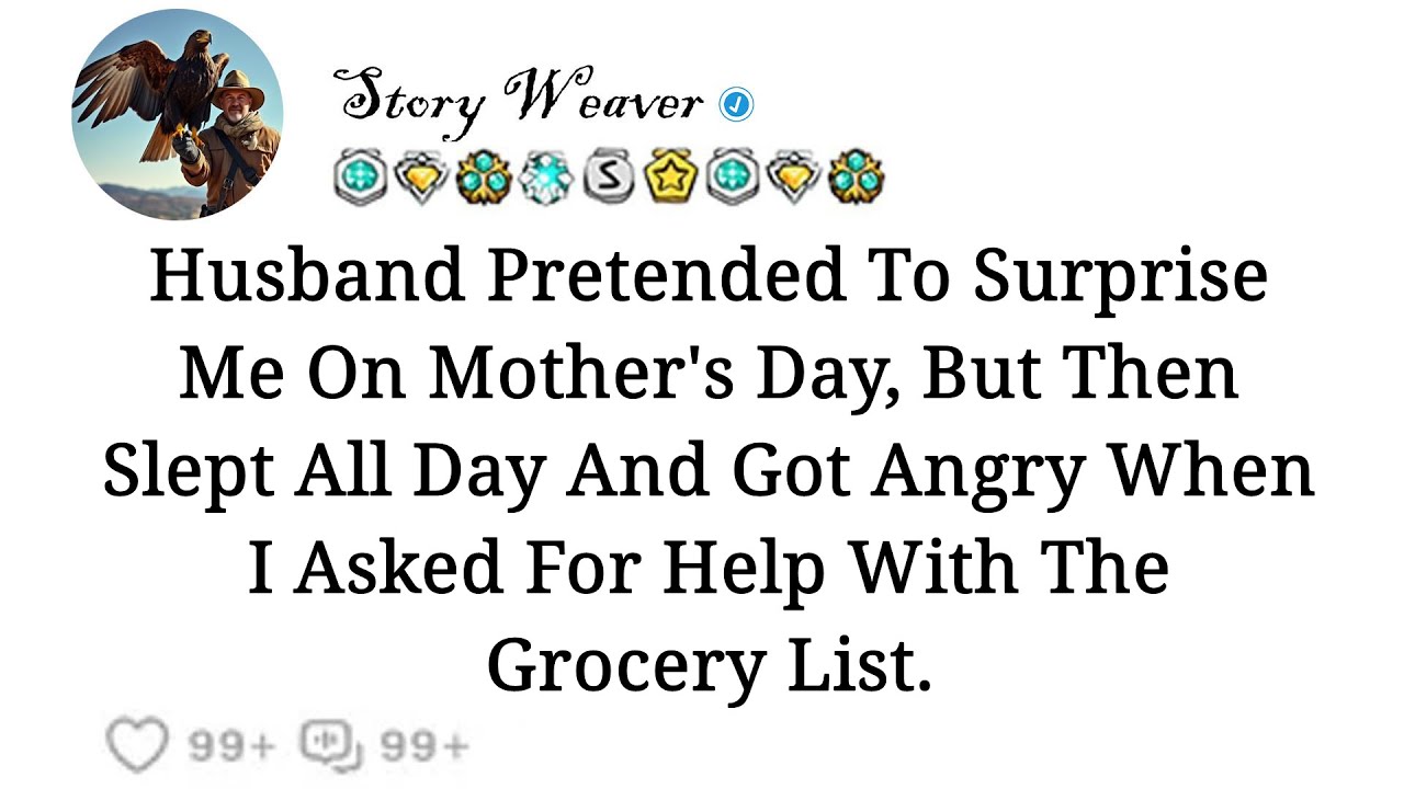 My husband feigned planning a Mother's Day surprise, but really, he ...