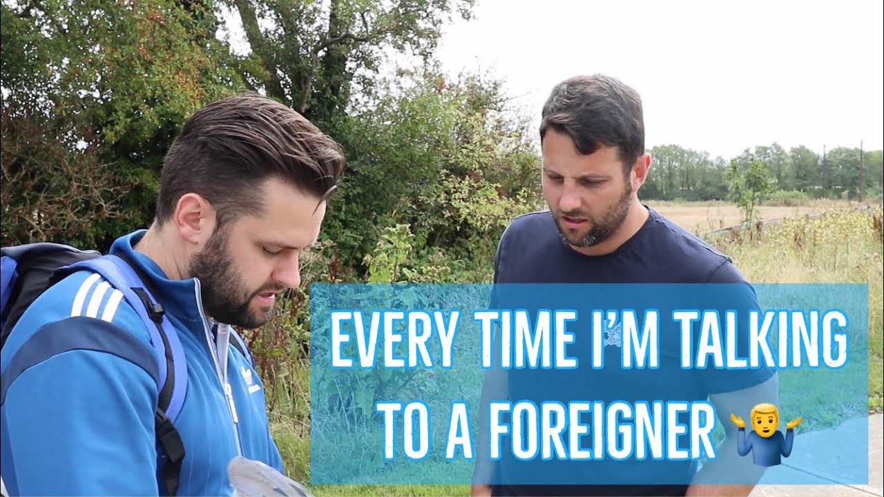 Every time I talk to a foreigner, I talk like this 🤷‍♂️ - YouTube