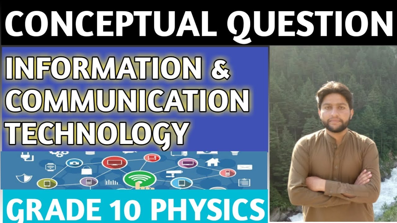 Information and communication technology ICT|Conceptual Question|Grade ...
