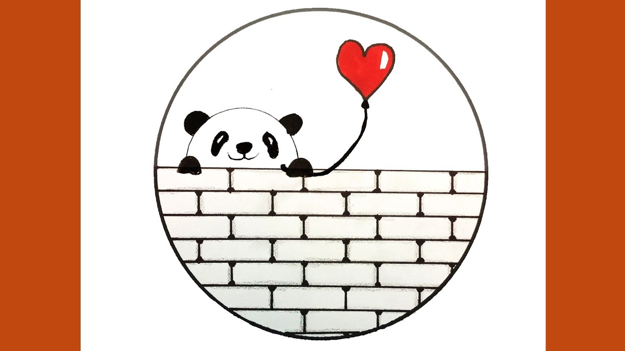 Circle Drawing - Panda Drawings - Easy Circle Drawing - Panda Drawing ...