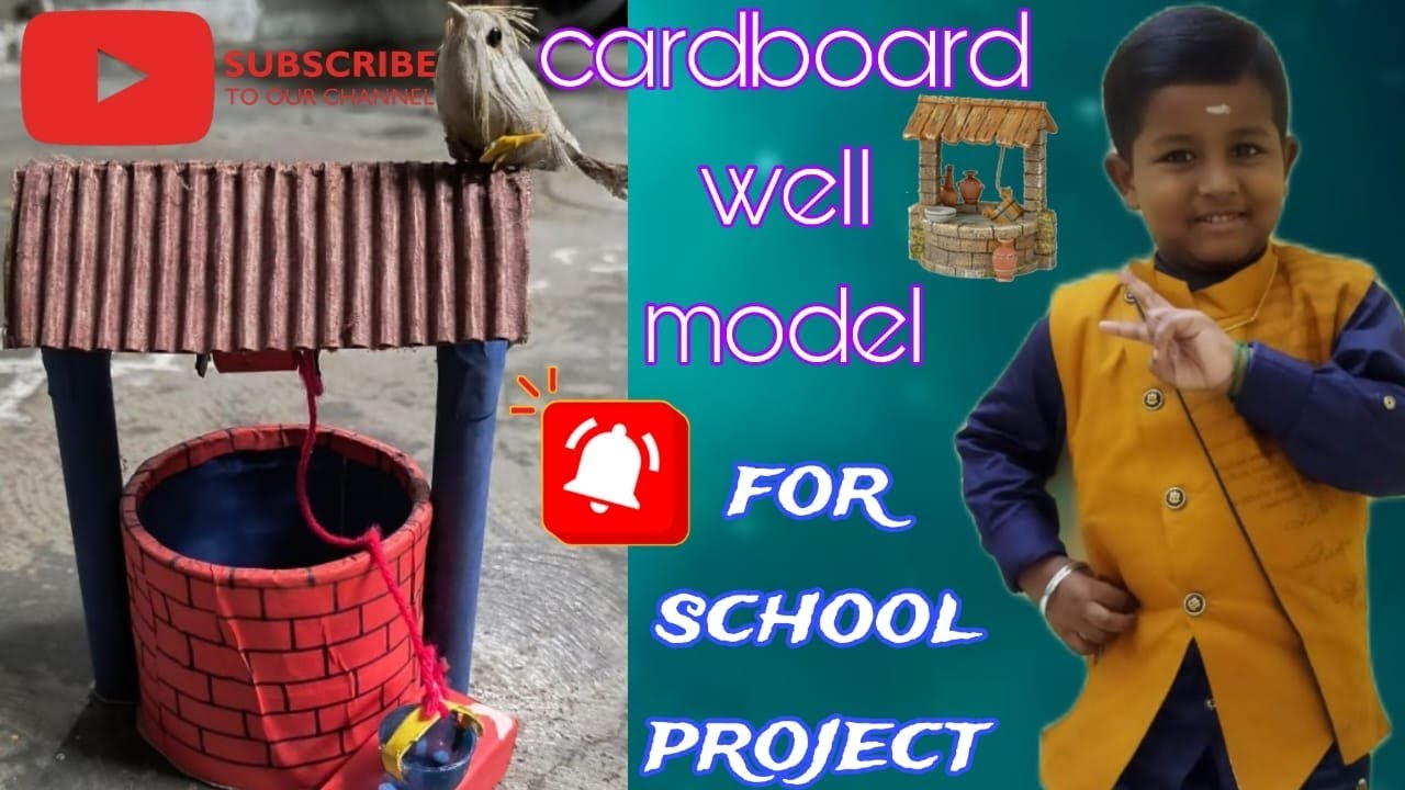 How to make a well model / Well model for school project / Easy diy ...