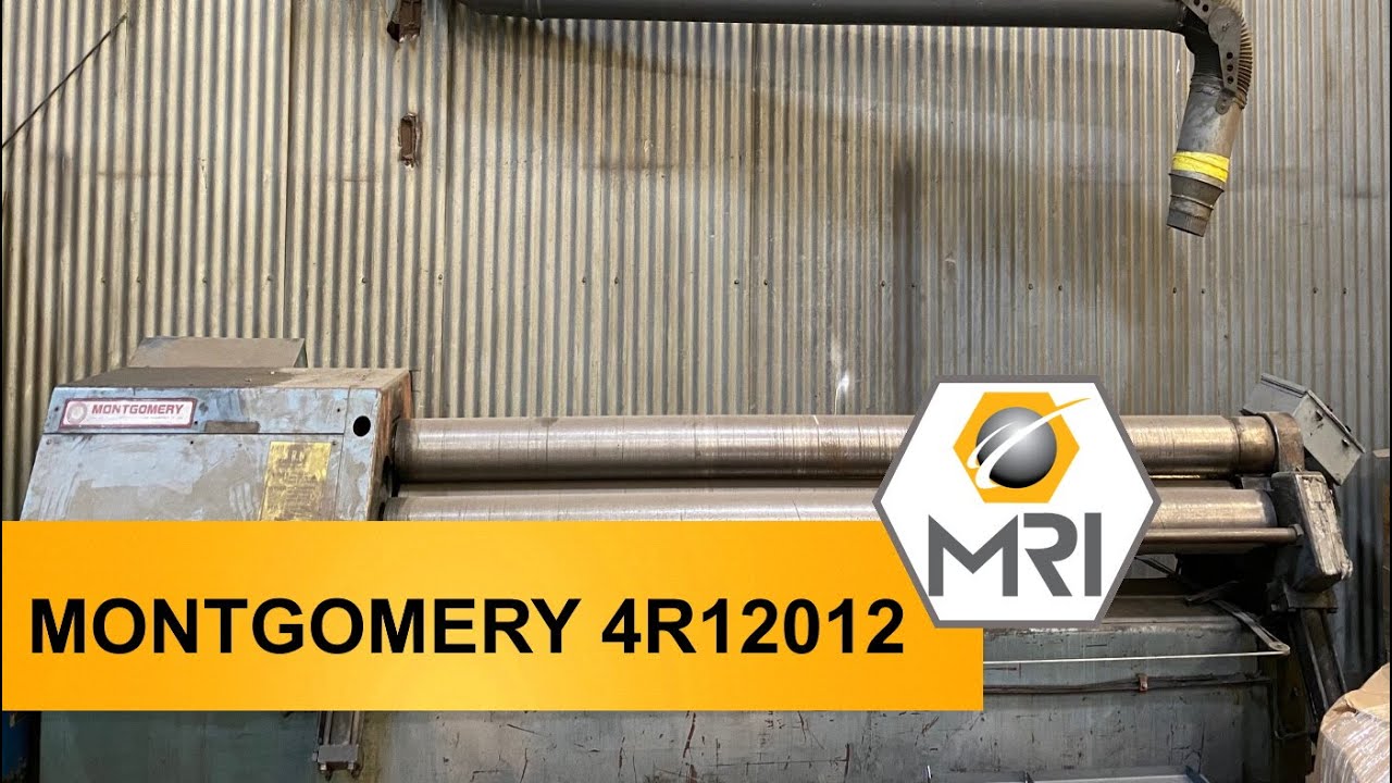 MONTGOMERY 4R12012 INITIAL PUNCH ROLLER FOLDING MACHINE - YouTube