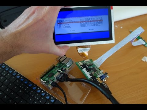 Branchement ecran LCD Tontec 7 pouces sur Raspberry PI 2 - YouTube