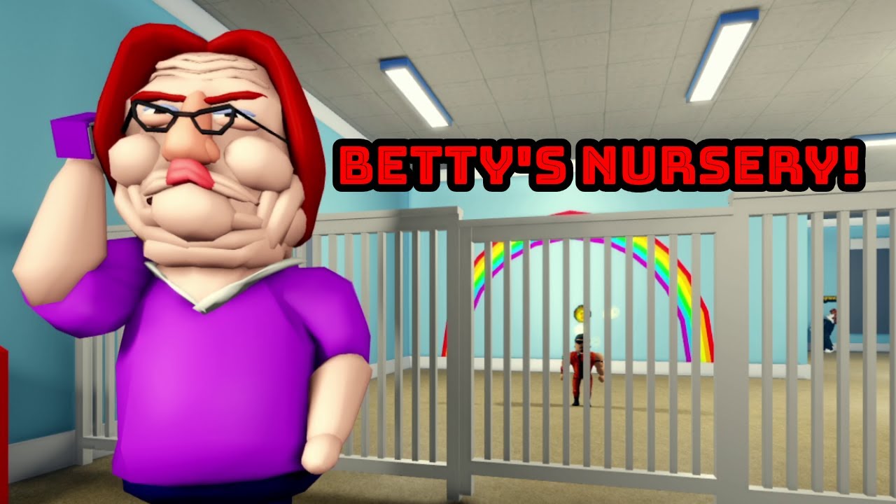 หนีป้าเบ็ตตี้คุยแต่โทรศัพท์ Roblox แมพ Betty's Nursery! - YouTube