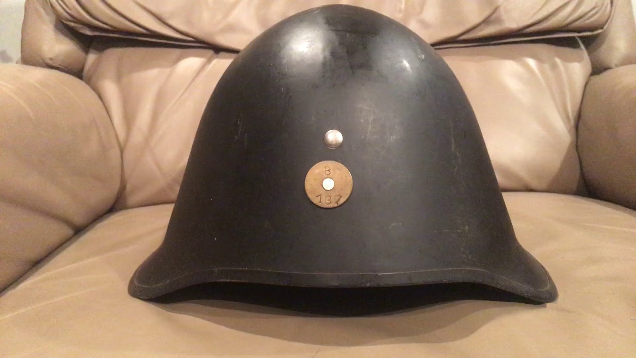 Danish m23/41 helmet - YouTube