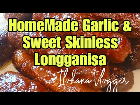 Gumawa Ako Ng Garlic & Sweet Skinless Longganisa (Homemade) - YouTube