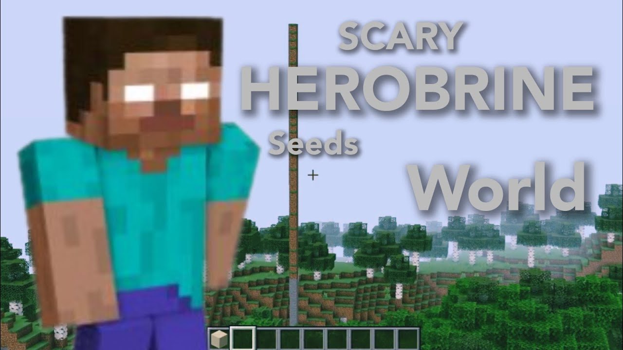 Minecraft Seeds test | Playing in HEROBRINE WORLD Seed | minecraft ...
