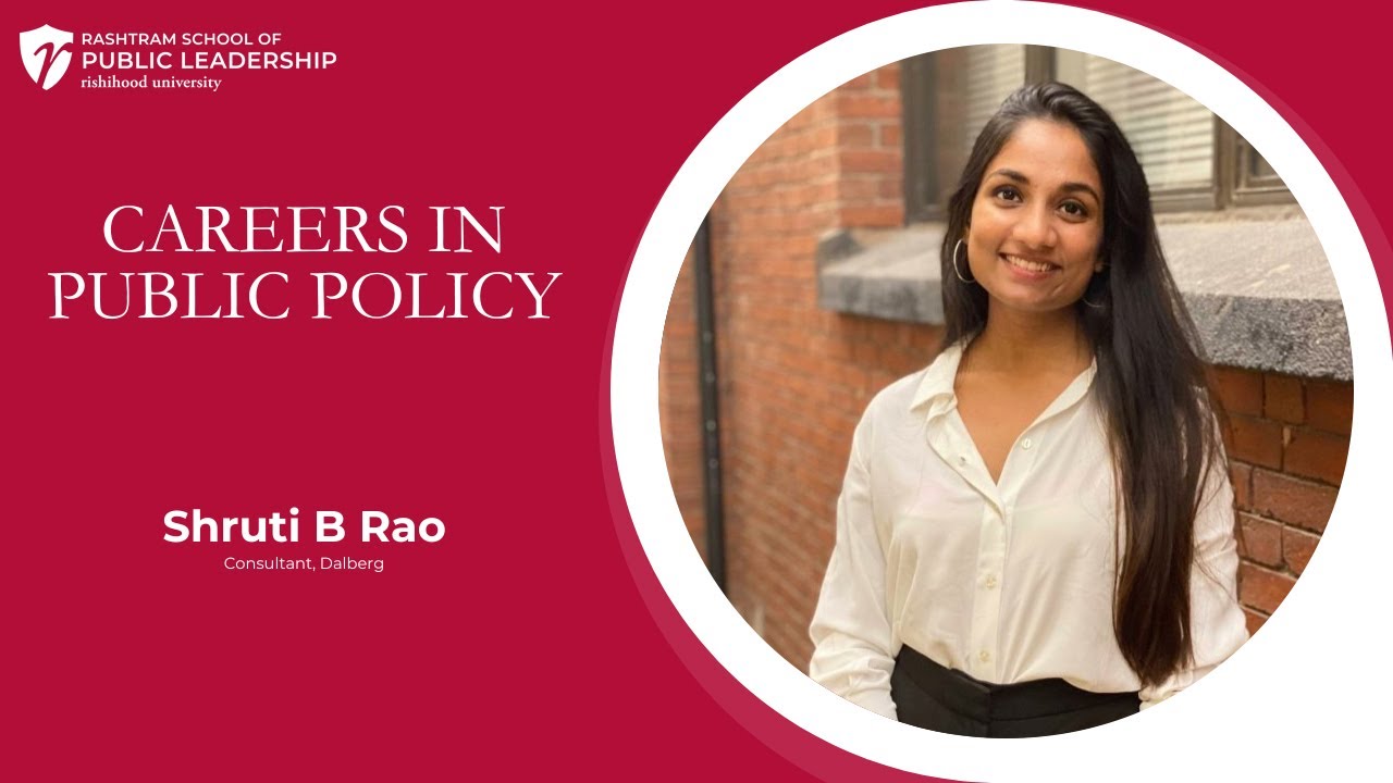 Careers in Public Policy by Shruti B Rao | PBC 2023 - YouTube