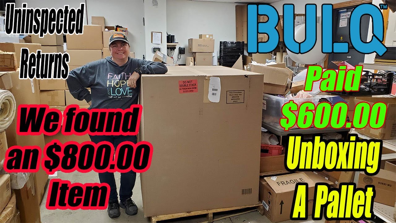Unboxing A Bulq.com Pallet of Electronics - We found an $800.00 Item ...