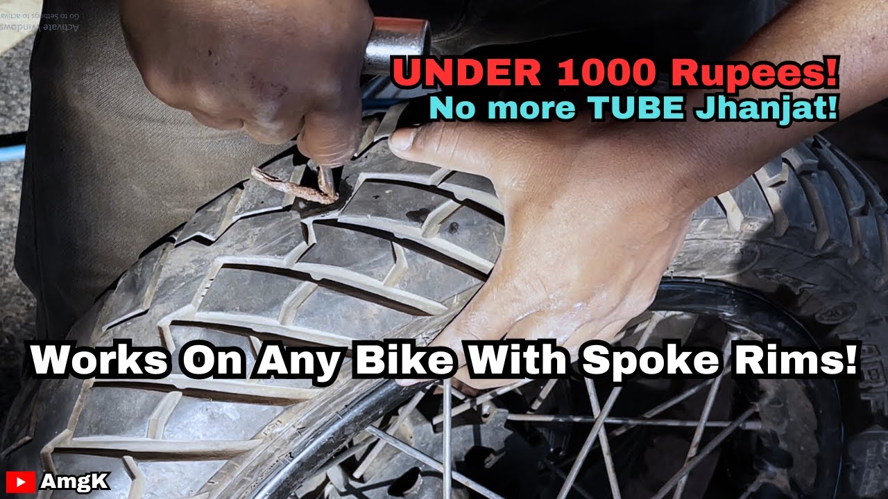 Tubeless Set-Up On Spoke Rims! | Easiest & Simple + all methods ...