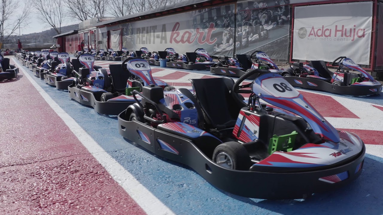 Kartland Ada Huja Karting Centar - Karting Beograd Flota - YouTube