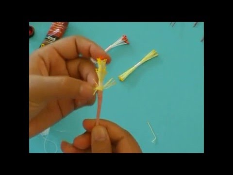 Fabrication d'un hibiscus en collant - partie 1/2 / Nylon Hibiscus