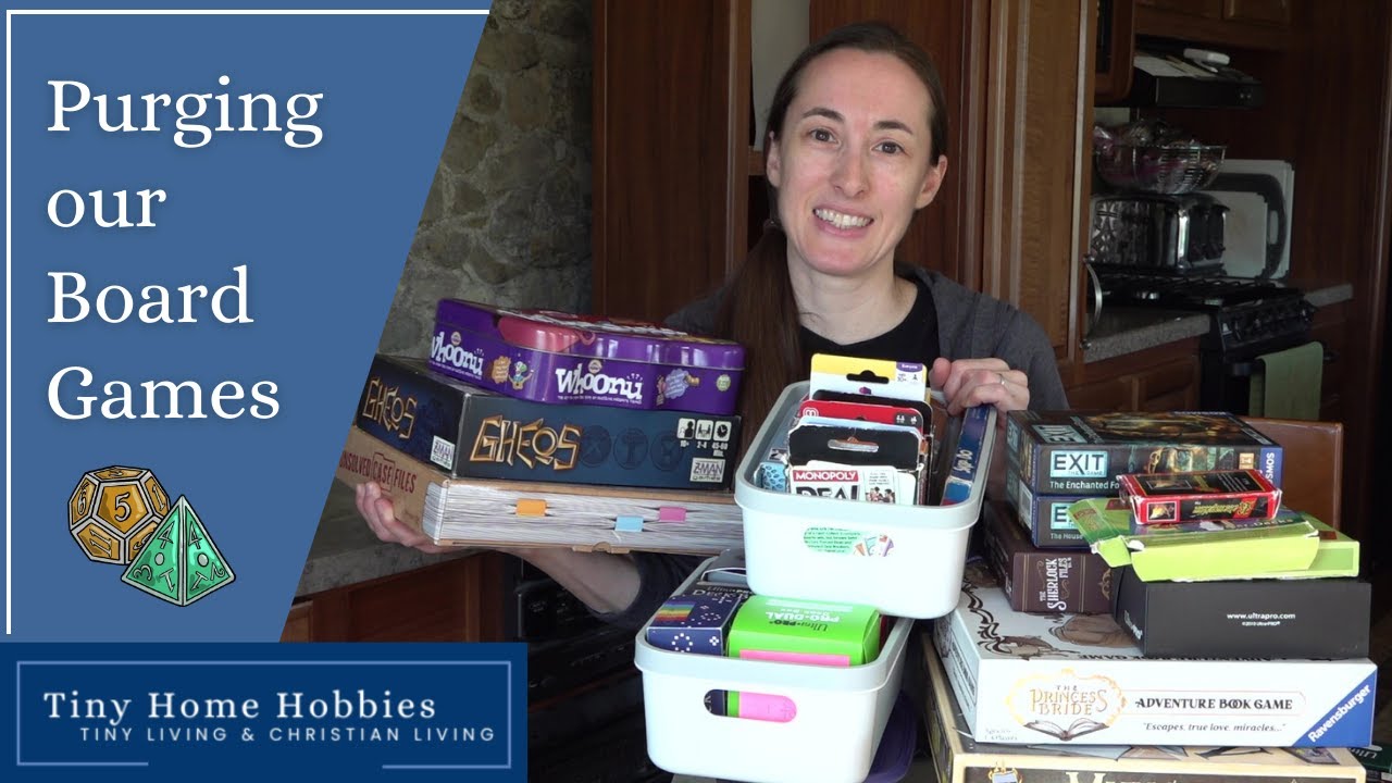 Purging Board Games from our Tiny Home - YouTube