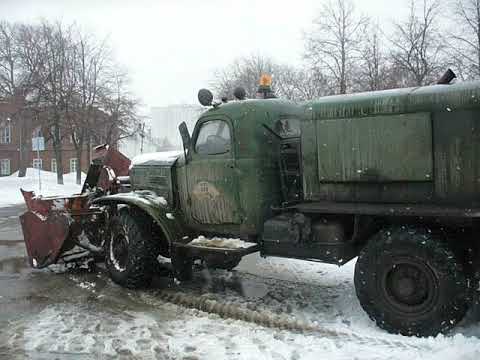 Old vintage soviet monster snowblower D-470 on ZIL-157 truck - YouTube