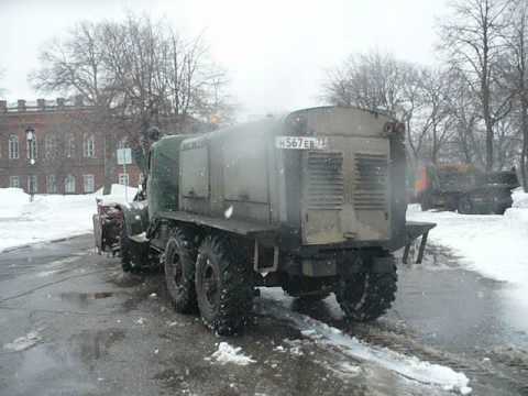 Old vintage soviet monster snowblower D-470 on ZIL-157 truck - YouTube