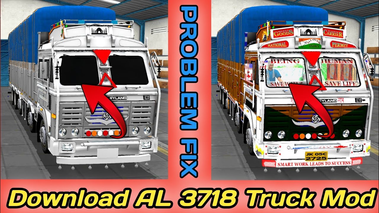 🔴How To Fix Black/Red Mirror AL 3718 Truck Mod | AL 3718 Truck Mod ...