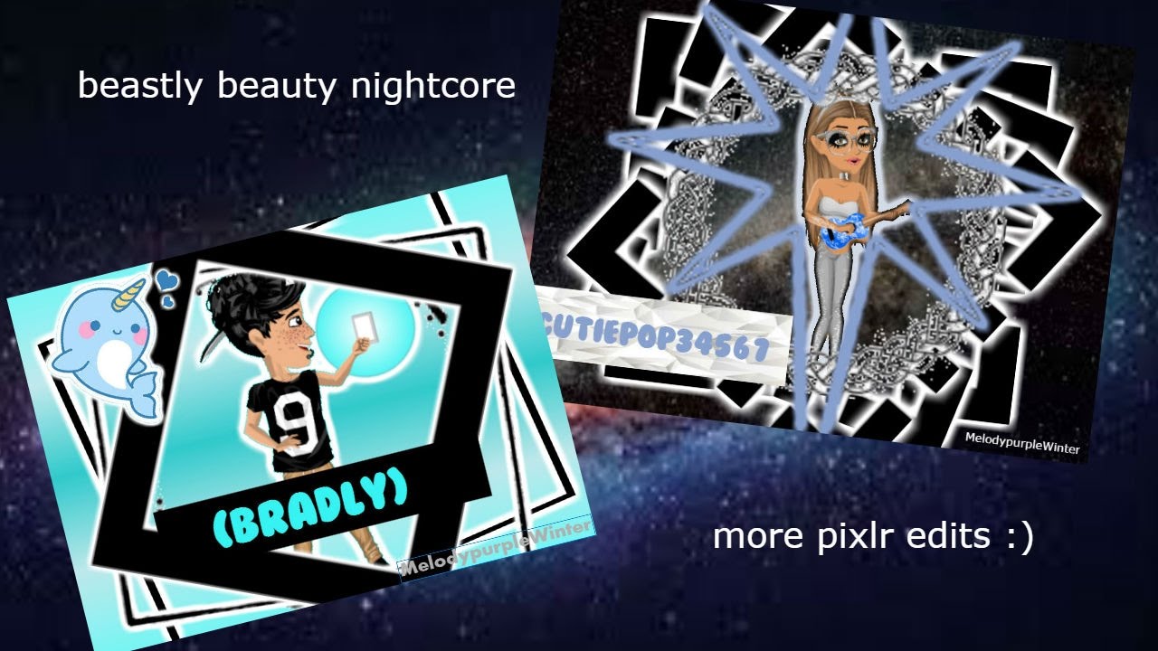 Msp// more pixel edits + Beastly Beauty nightcore - YouTube