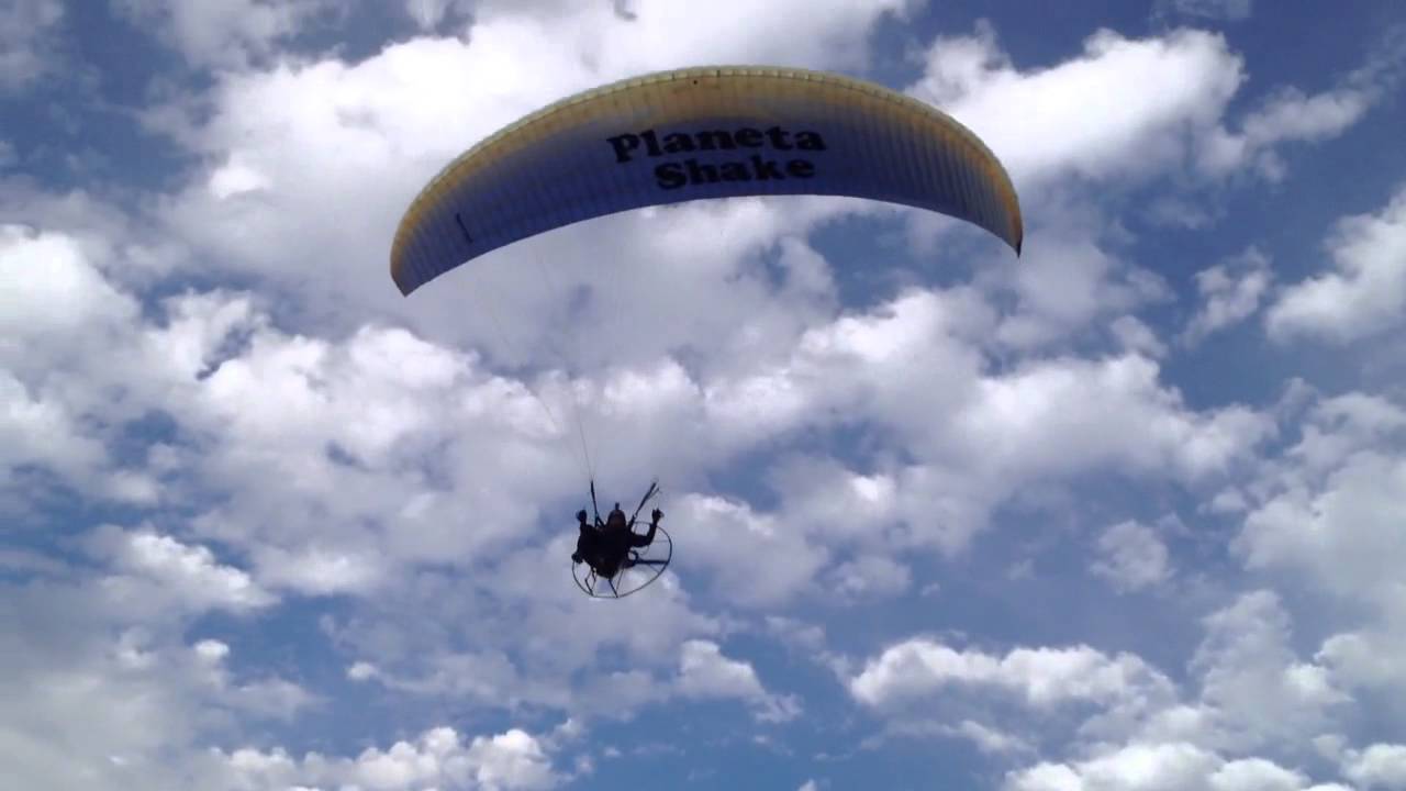 Paramotor top 80 miniplane - YouTube