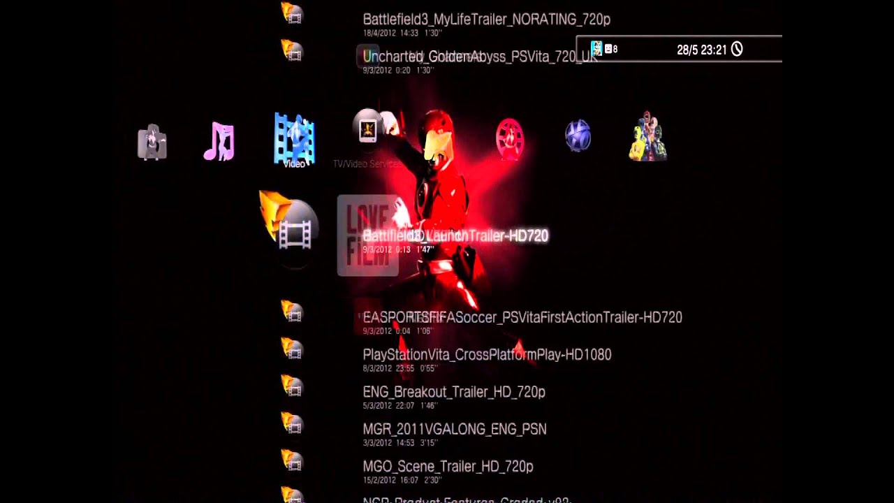 Mighty Morphin Power Rangers - PS3 XMB Bar Theme - YouTube