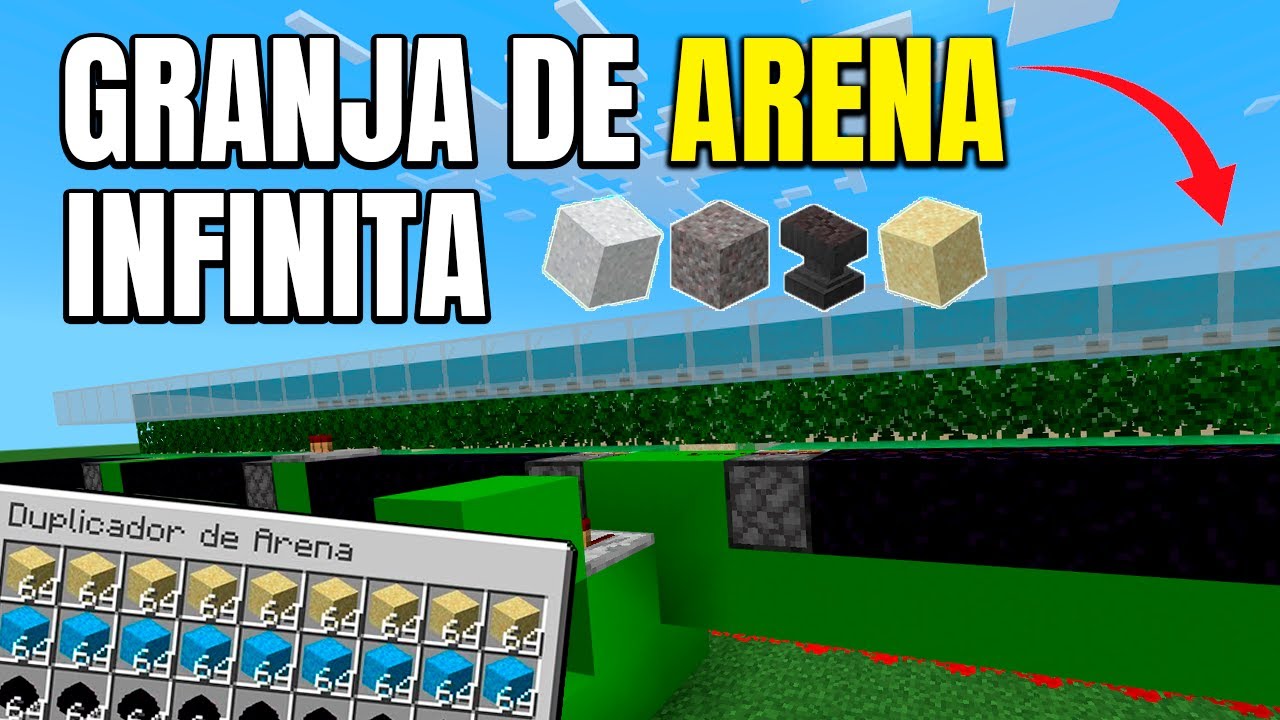 GRANJA de CONCRETO (ARENA/GRAVA/YUNKES) en MINECRAFT BEDROCK 1.19 ...